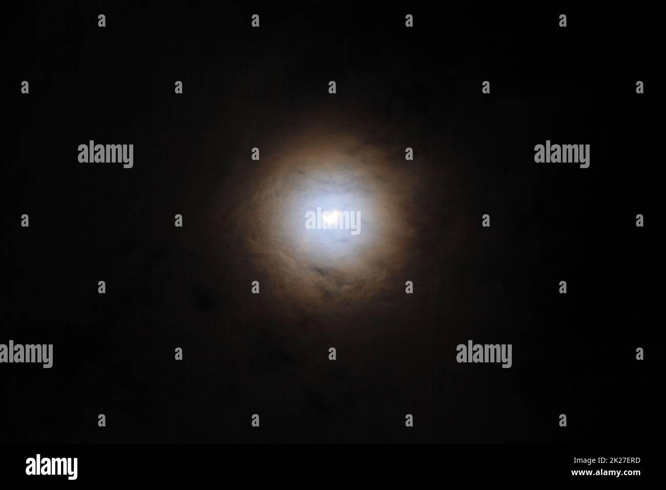 The solar eclipse of 2017 captured from the desert Stock Photo - Alamy