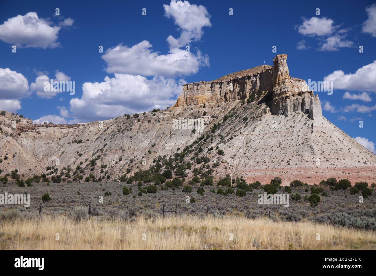 The pink and white mountains around the Kodachrome Basin State Park ...
