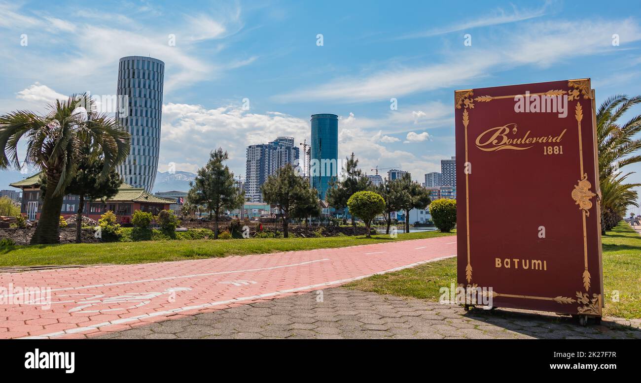 Batumi seafront promenade georgia hi-res stock photography and images ...