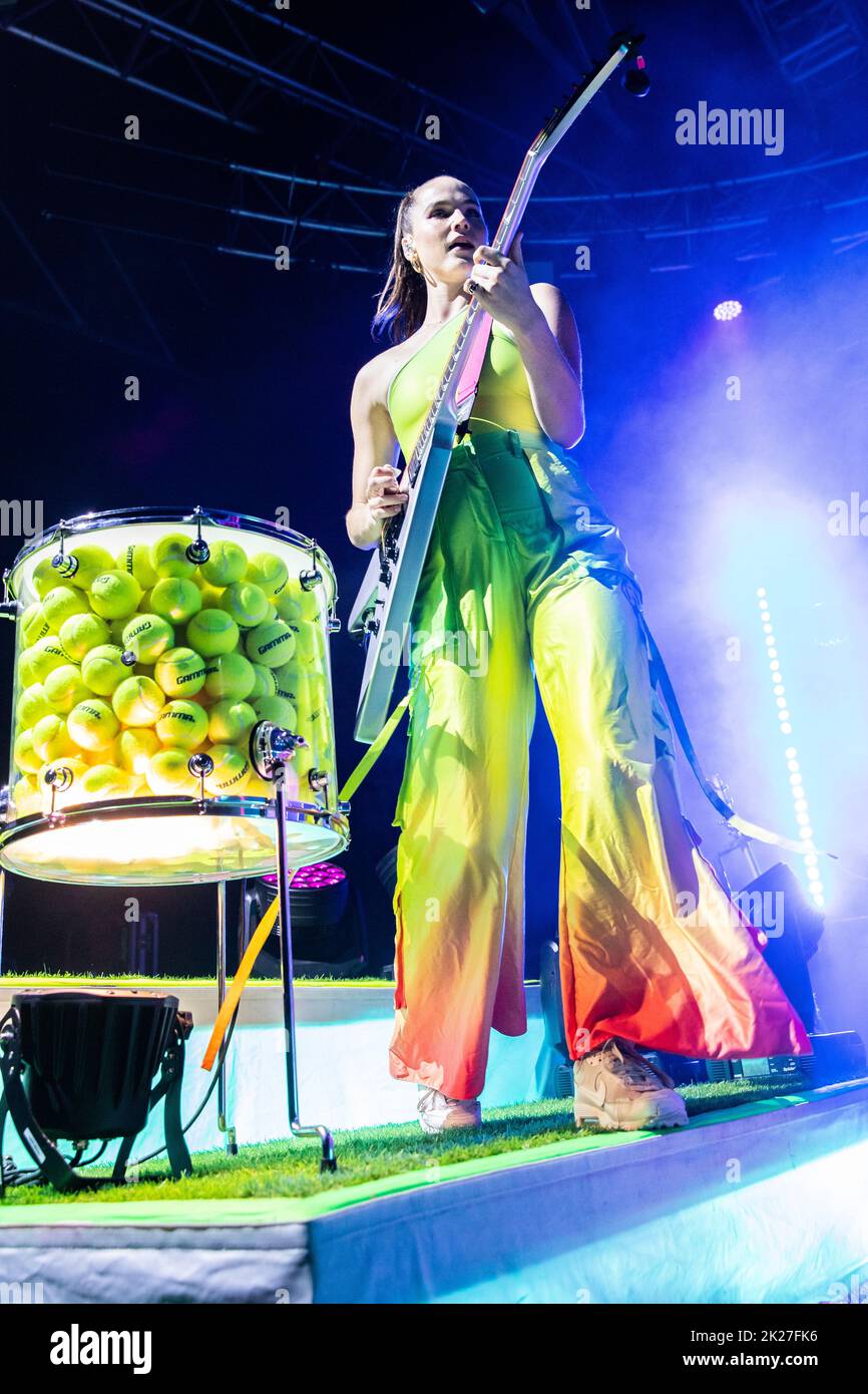 Milan Italy 21 September 2022 The American House Duo Sofi Tukker Performs Live On Stage At