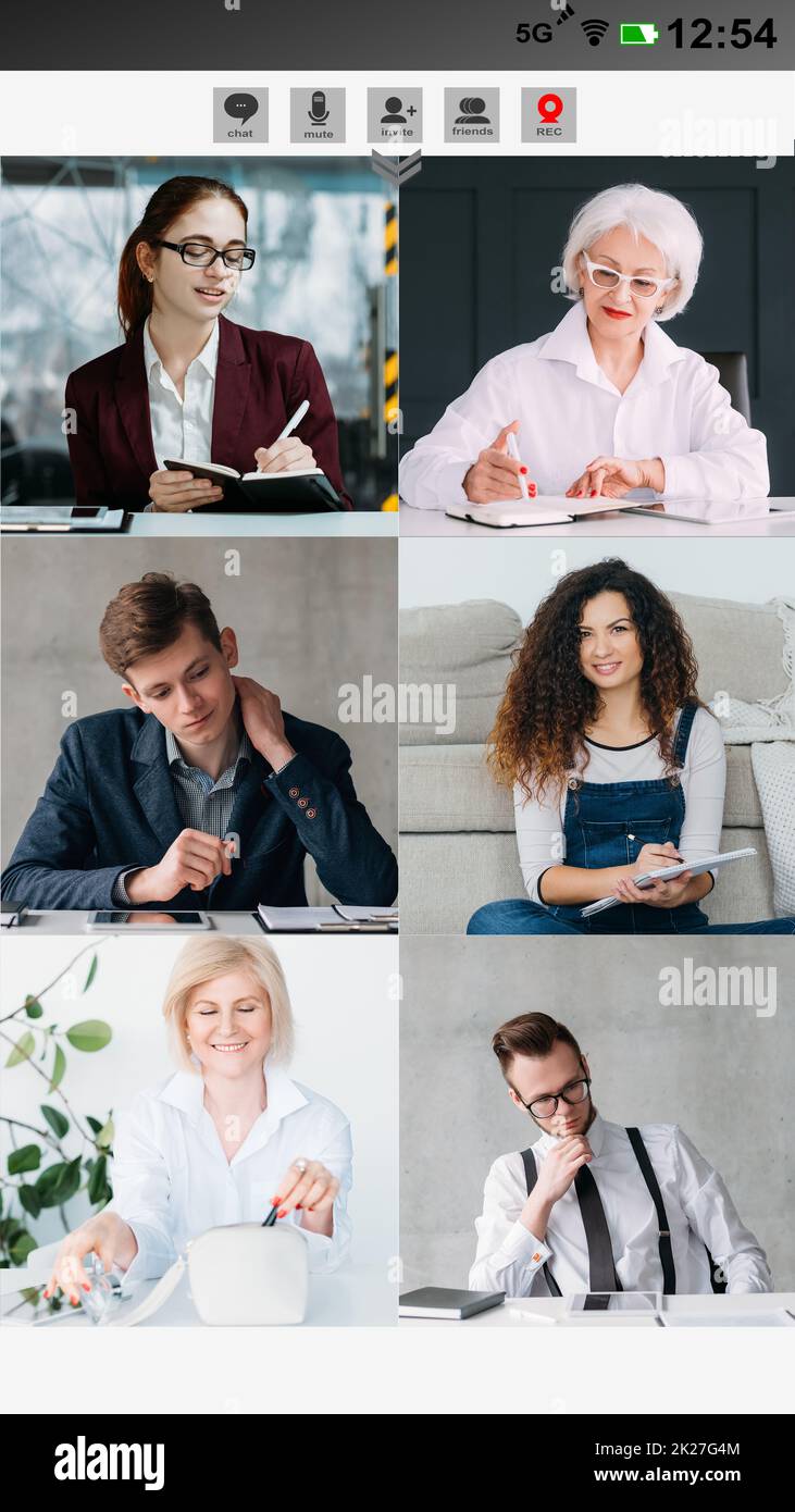 Vertical video diverse group male hi-res stock photography and images ...