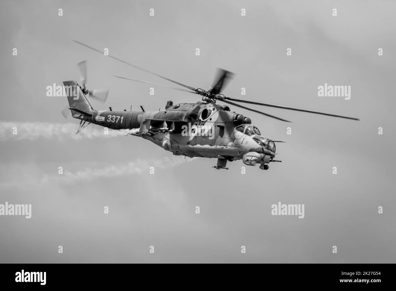 Czech Air Force Mil Mi-24V Attack Helicopter airborne at the Royal ...