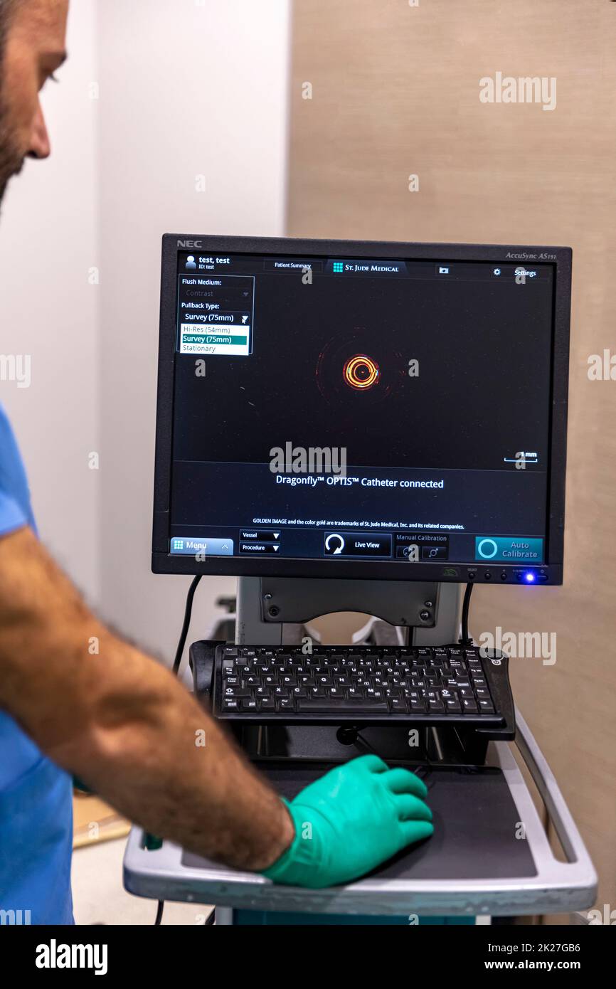 Istanbul, Turkey - September 20, 2022 ; Optical coherence tomography ...