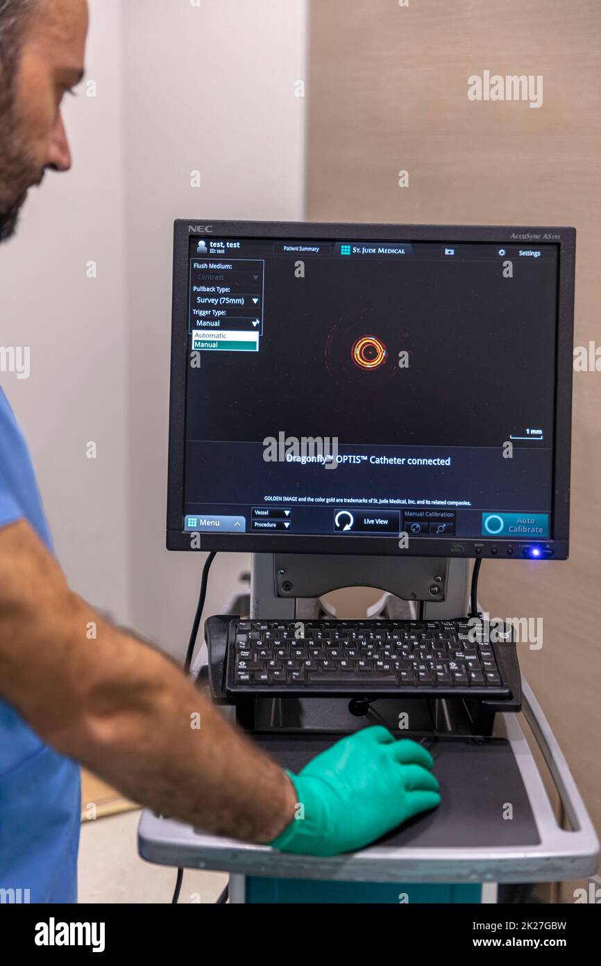 Istanbul, Turkey - September 20, 2022 ; Optical coherence tomography ...