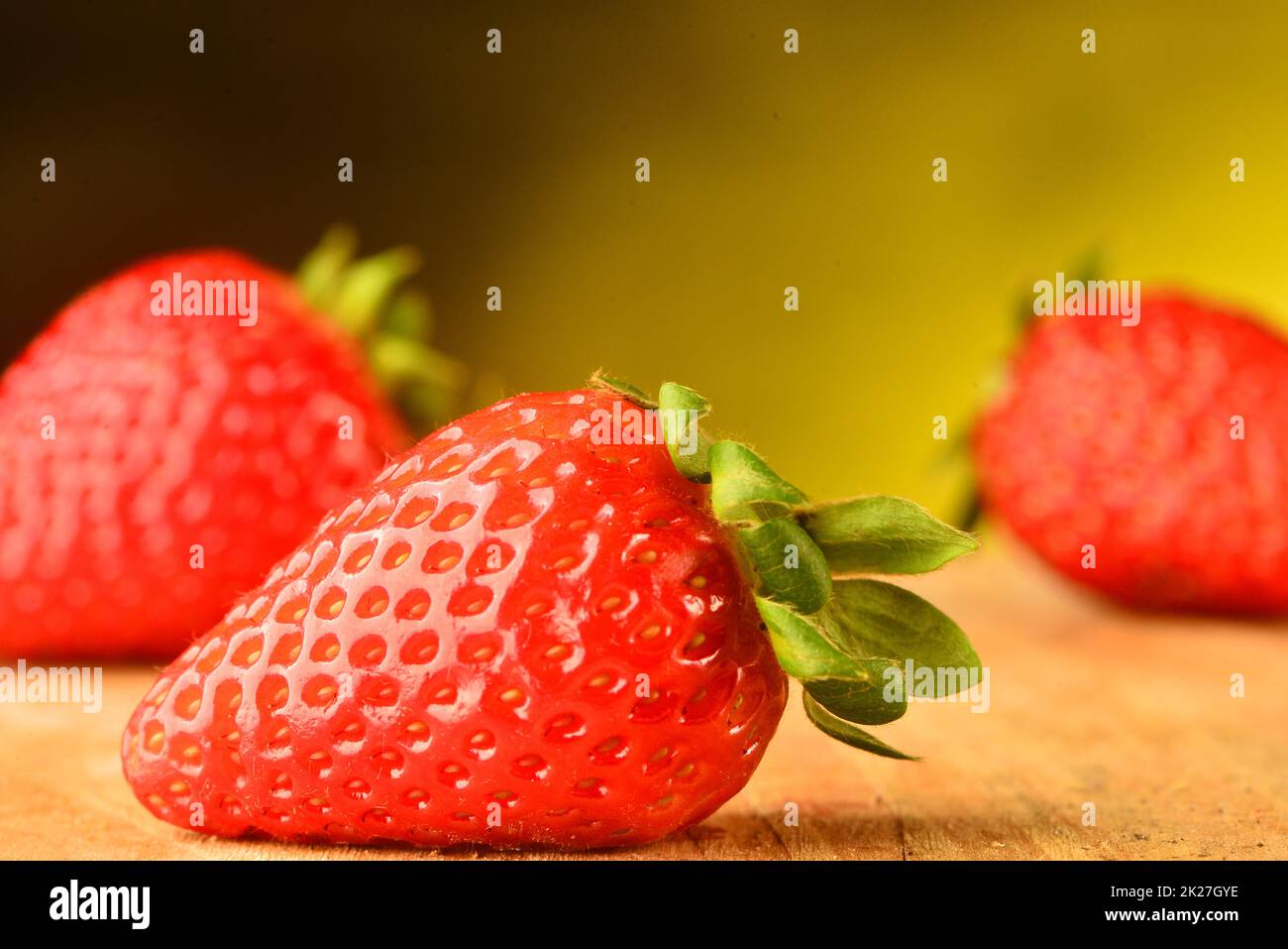 Strawberry fruit close up Stock Photo - Alamy