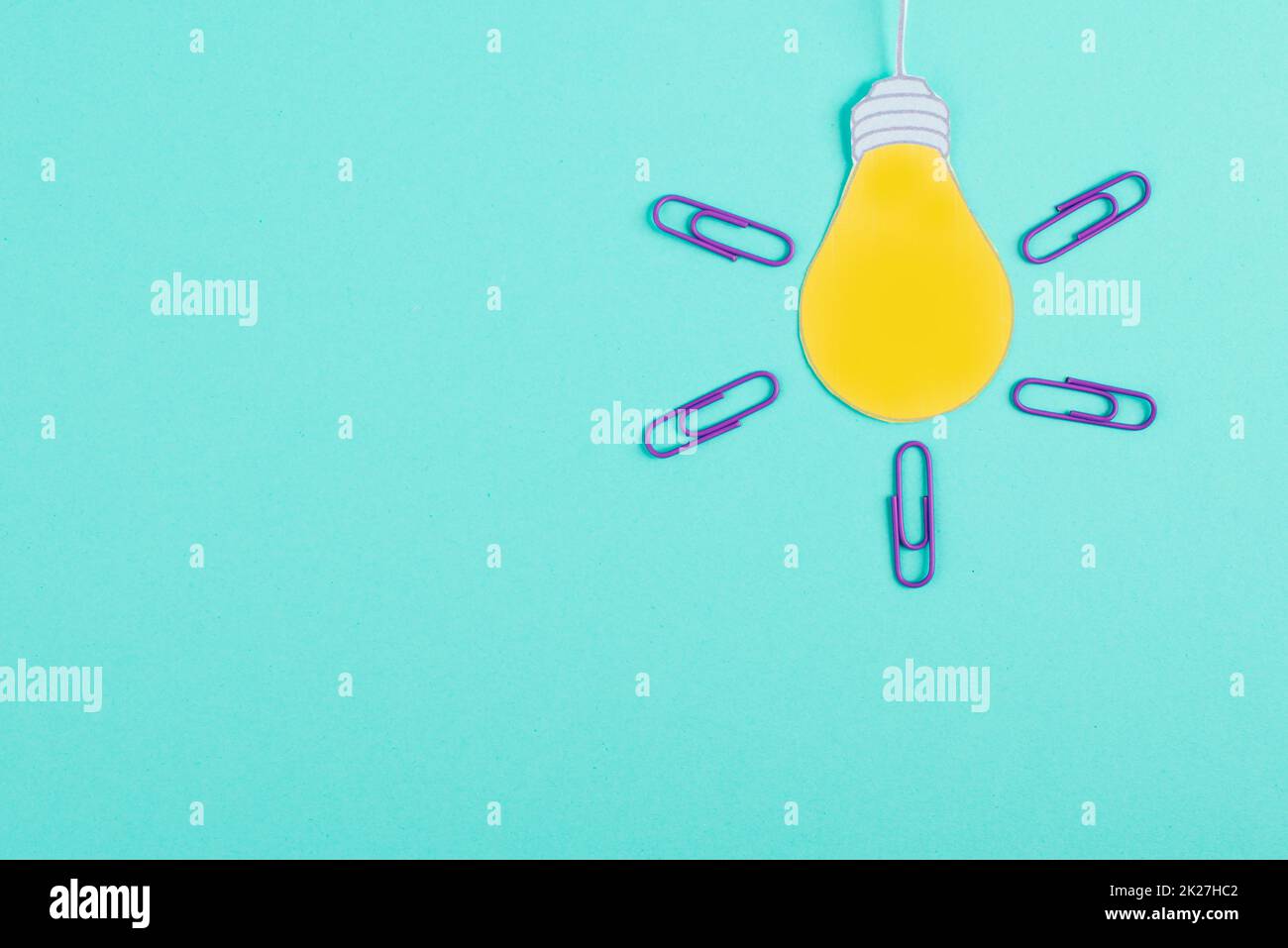 Light bulb concept, having a new idea, brainstorming, start up business ...