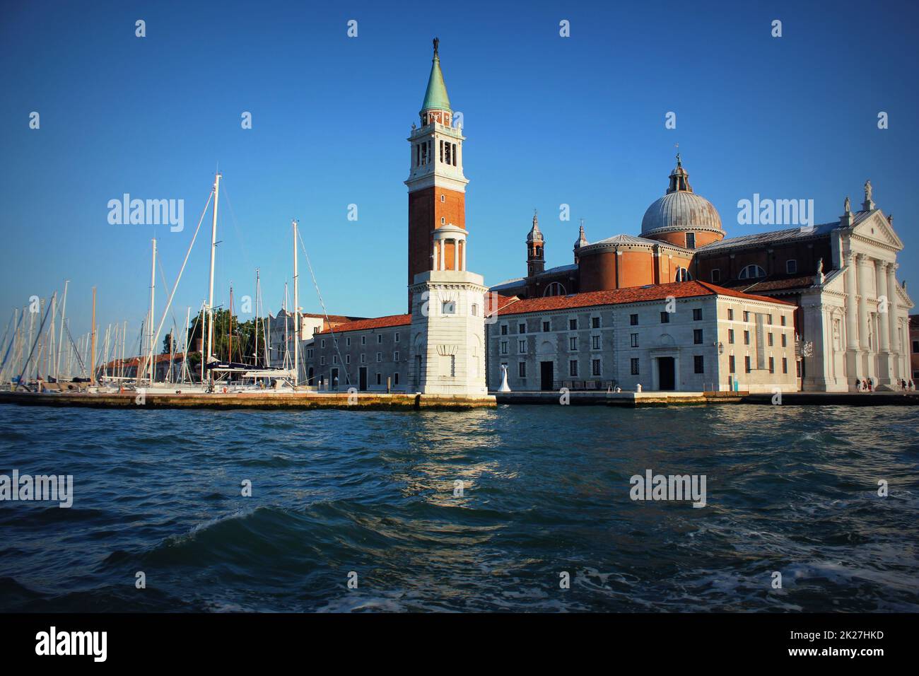 The church and monastery at San Giorgio Maggiore in the lagoon of ...
