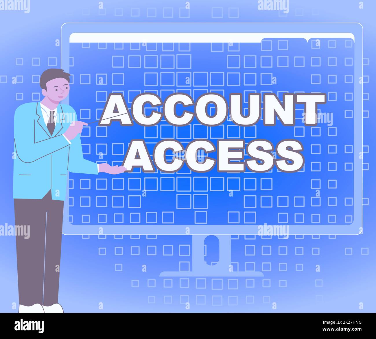 Hand writing sign Account Access. Conceptual photo having permission to ...