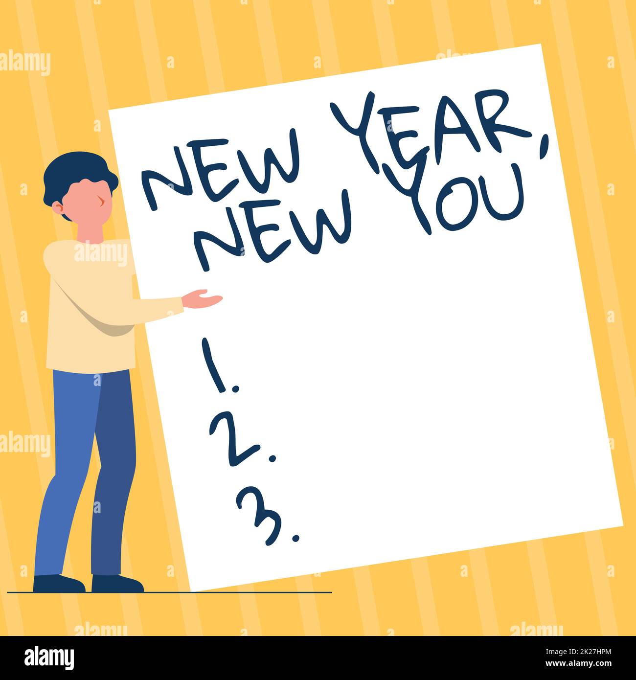 Text sign showing New Year, New You. Business approach coming January ...