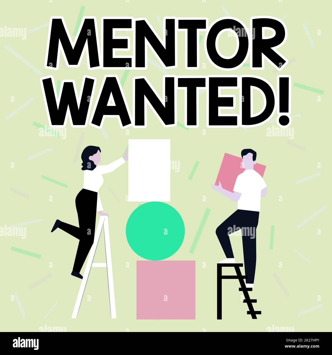 Conceptual display Mentor Wanted. Word for finding someone who can ...