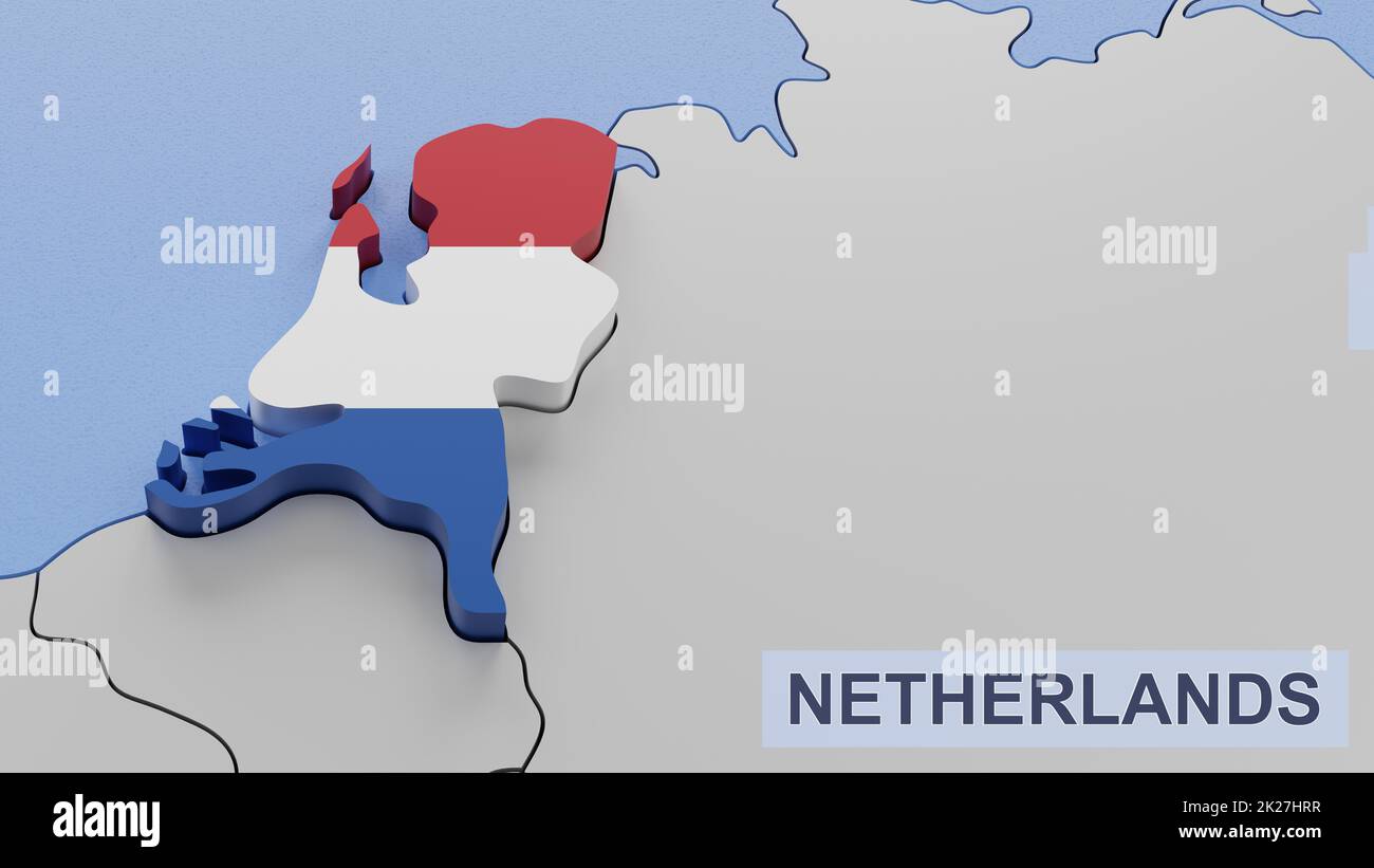 Netherlands map illustration hi-res stock photography and images - Alamy
