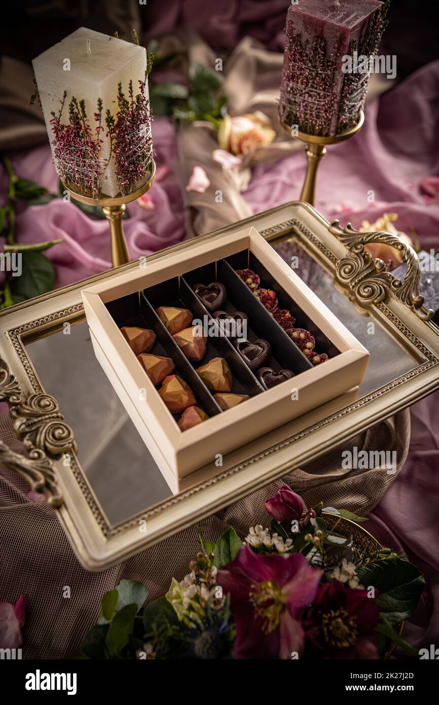 Luxury chocolate candy Stock Photo - Alamy