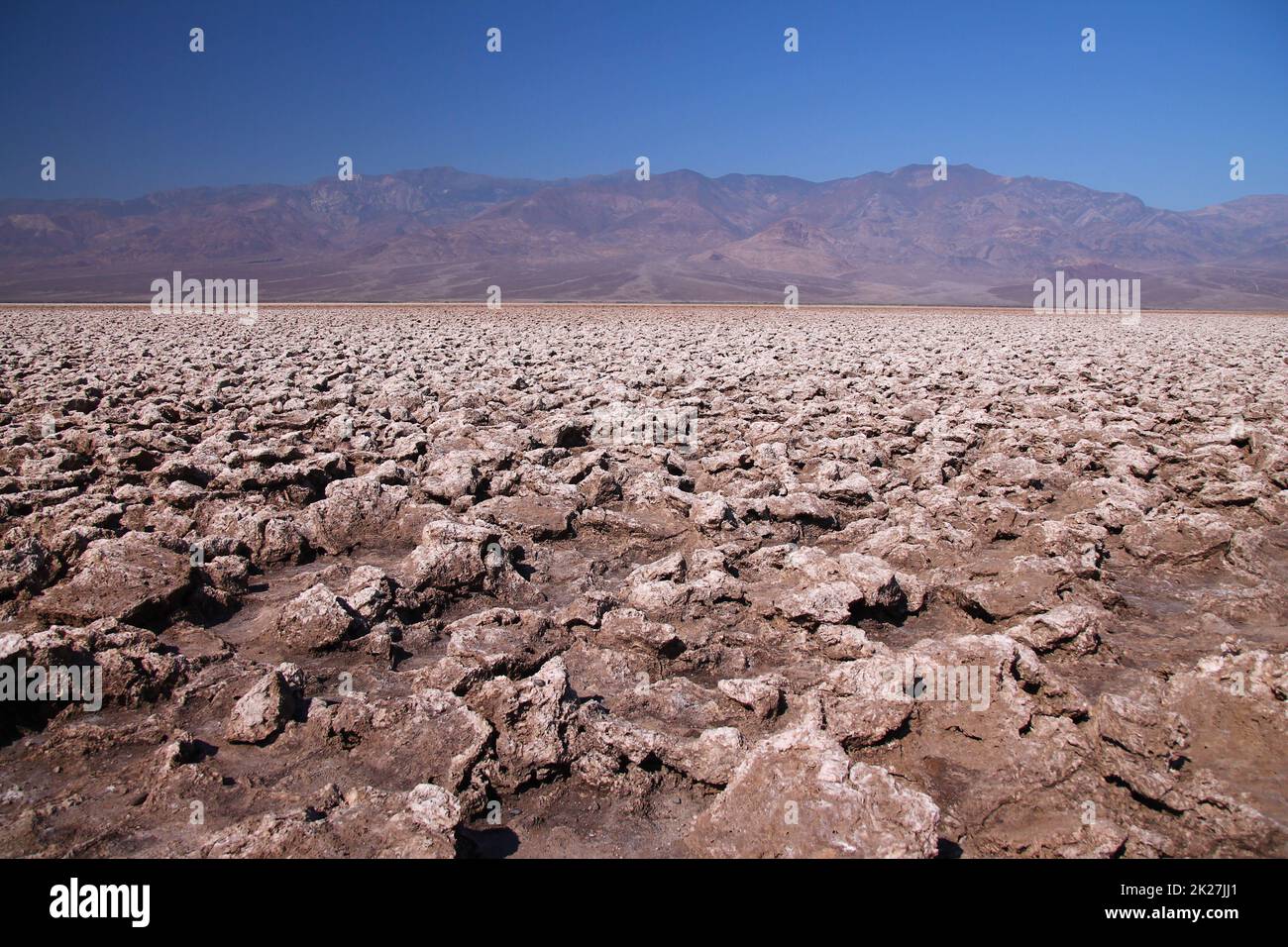 The spectacular Devils Golf Course in the Death Valley desert Stock ...