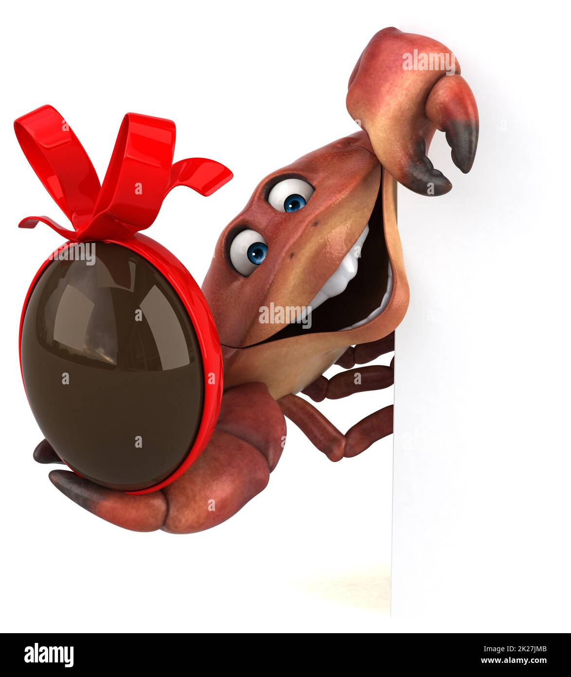 Fun crab - 3D Illustration Stock Photo - Alamy