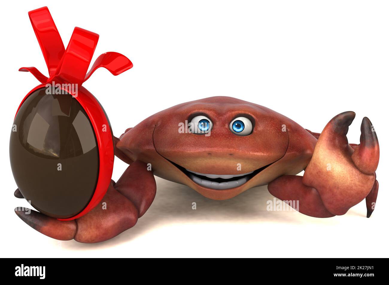 Fun crab - 3D Illustration Stock Photo - Alamy