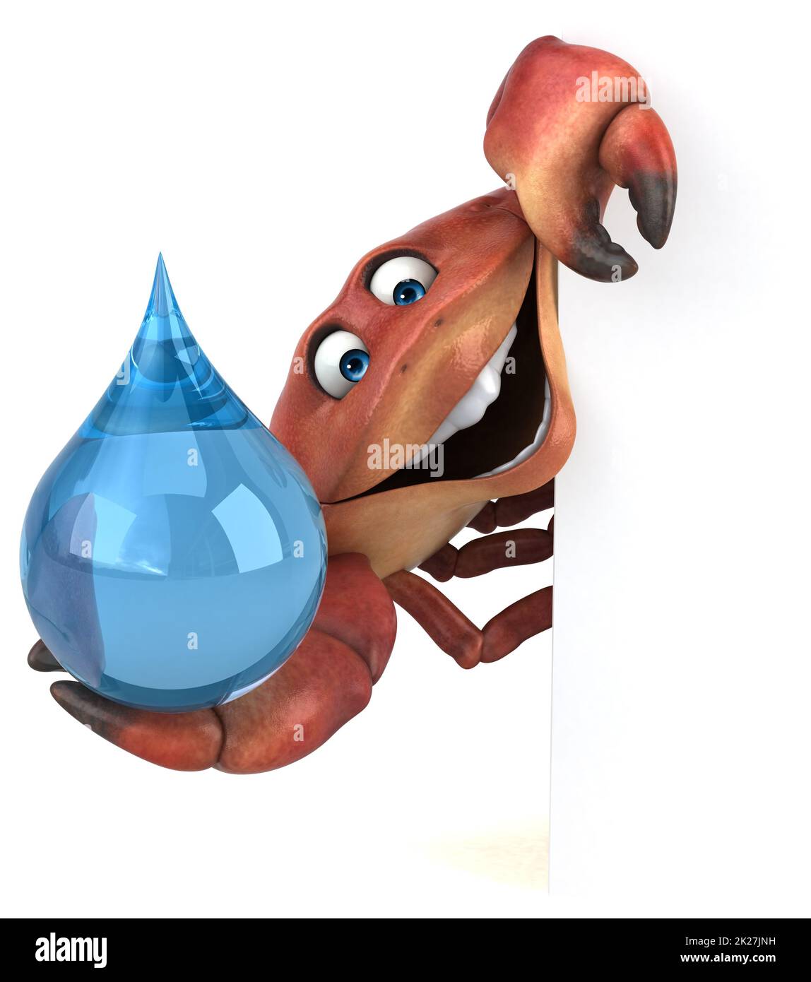 Fun crab - 3D Illustration Stock Photo - Alamy
