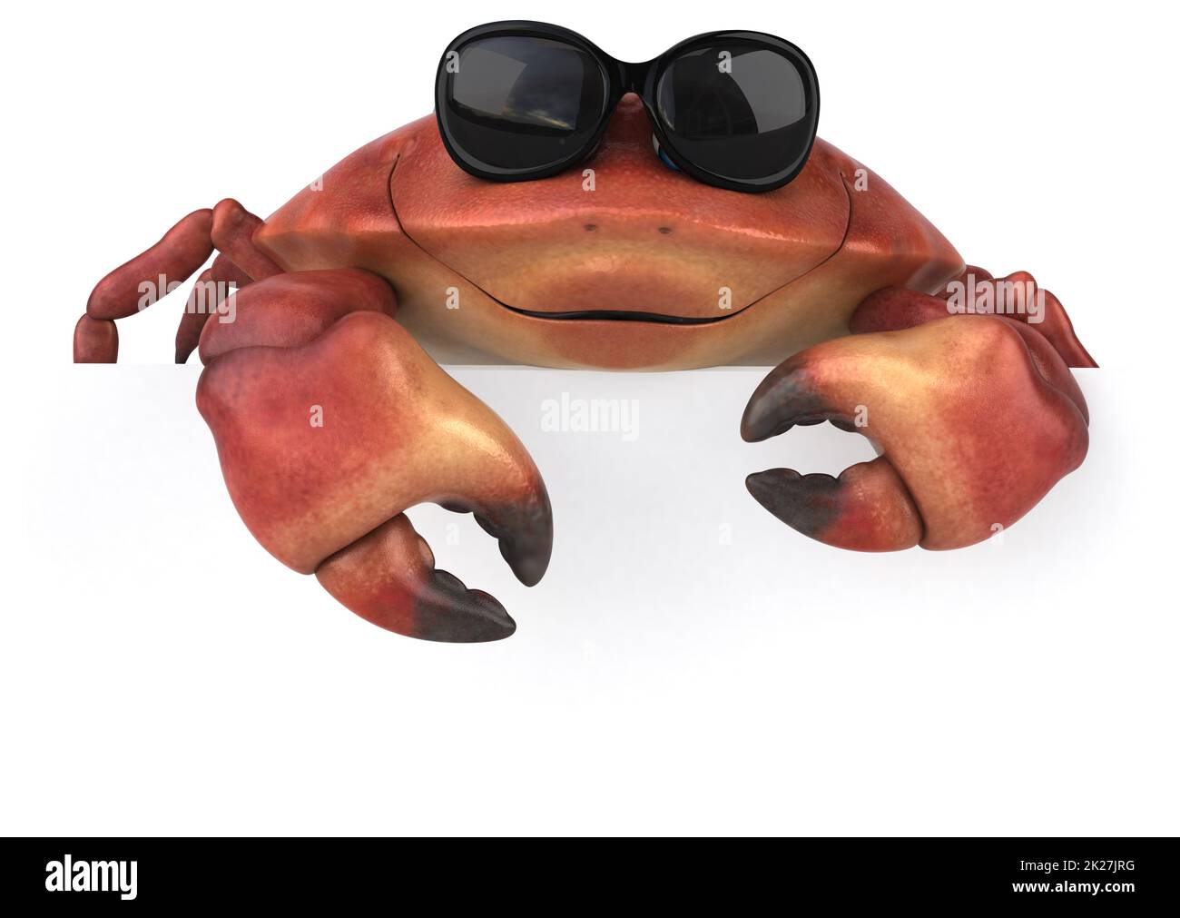 Fun crab - 3D Illustration Stock Photo - Alamy