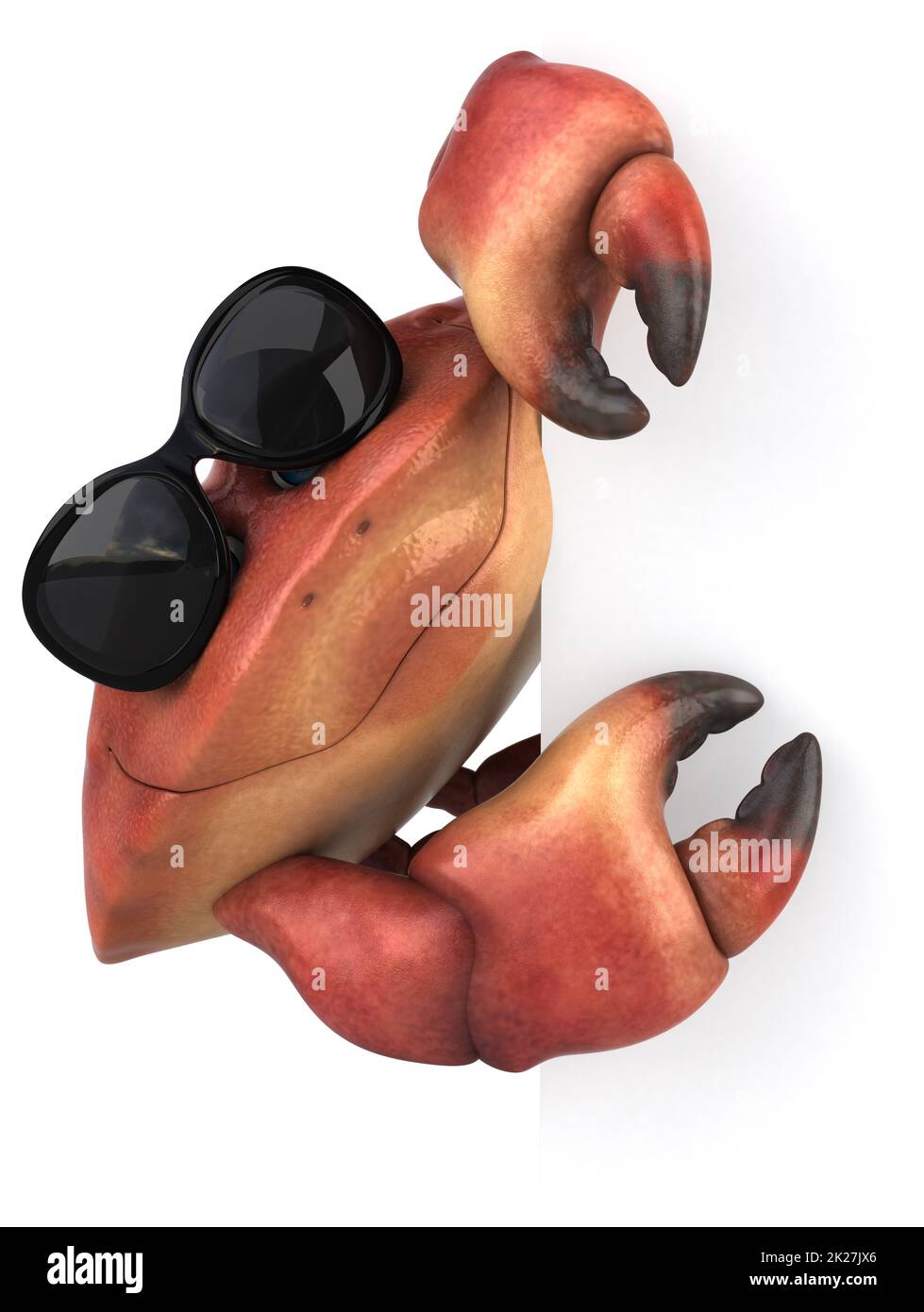 Fun crab - 3D Illustration Stock Photo - Alamy