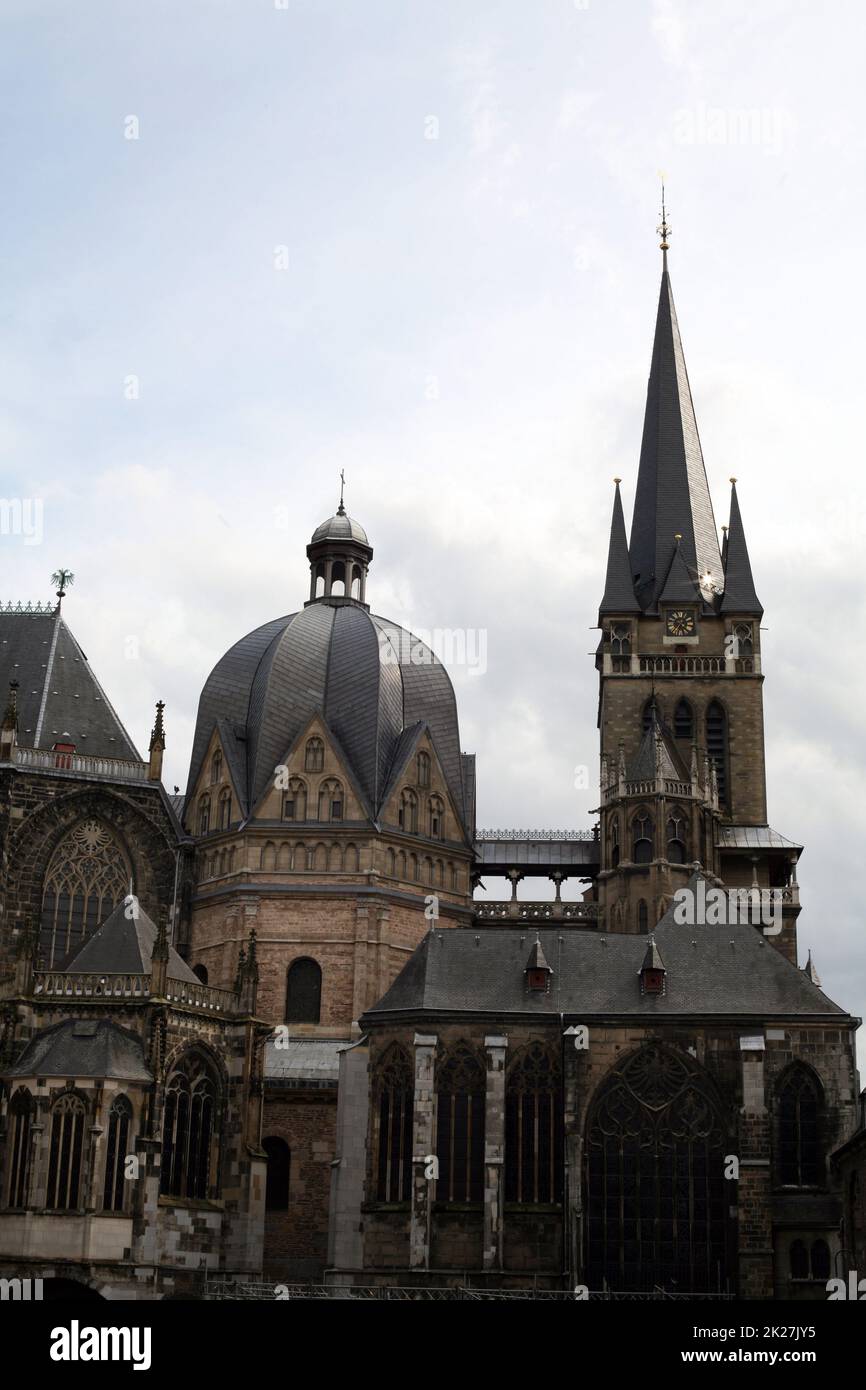 the Aachen Cathedral Stock Photo - Alamy