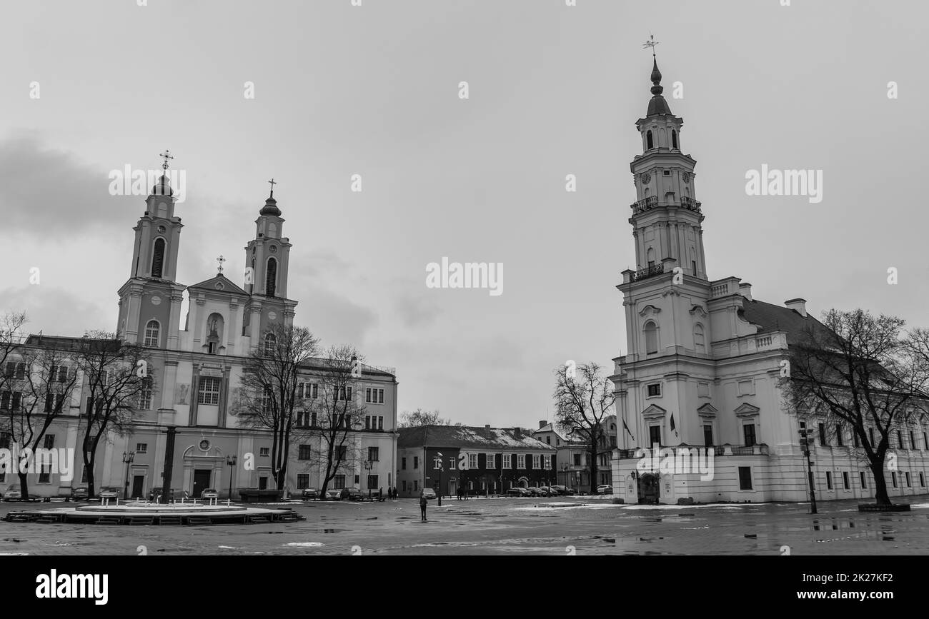 Square landmarks Black and White Stock Photos & Images - Alamy