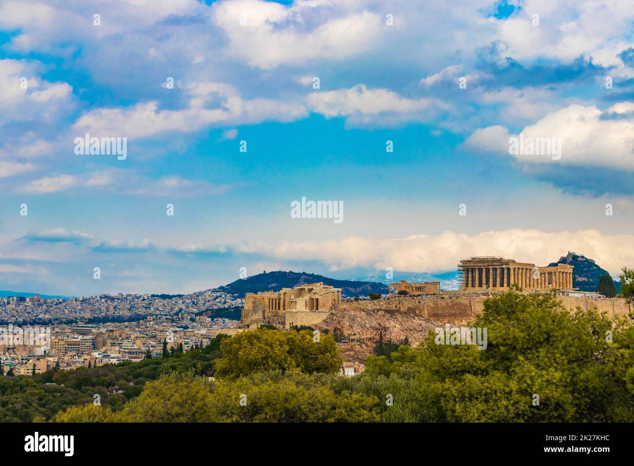 Acropolis of Athens ruins Parthenon Greeces capital Athens in Greece ...