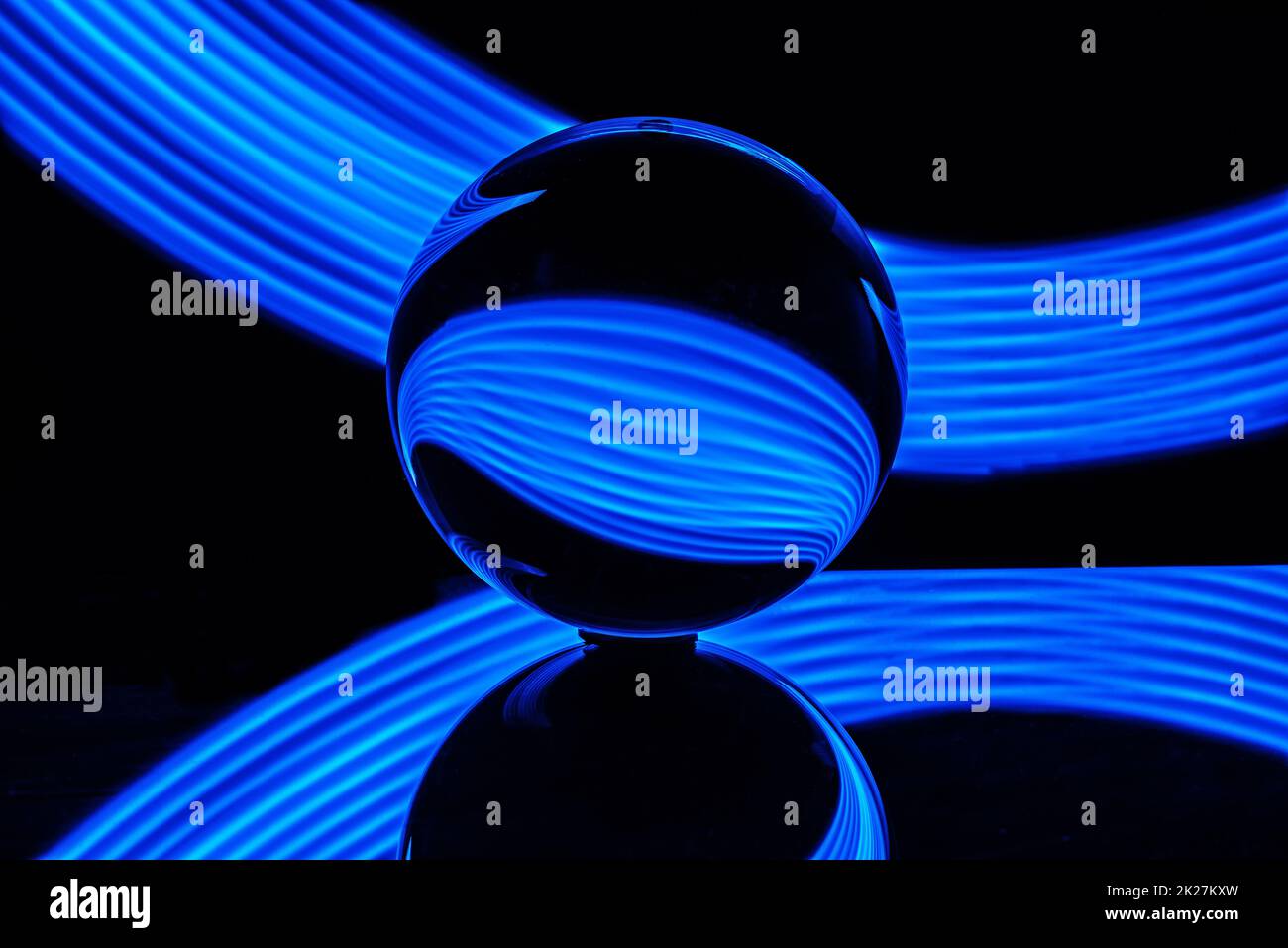 blue lens ball Stock Photo - Alamy