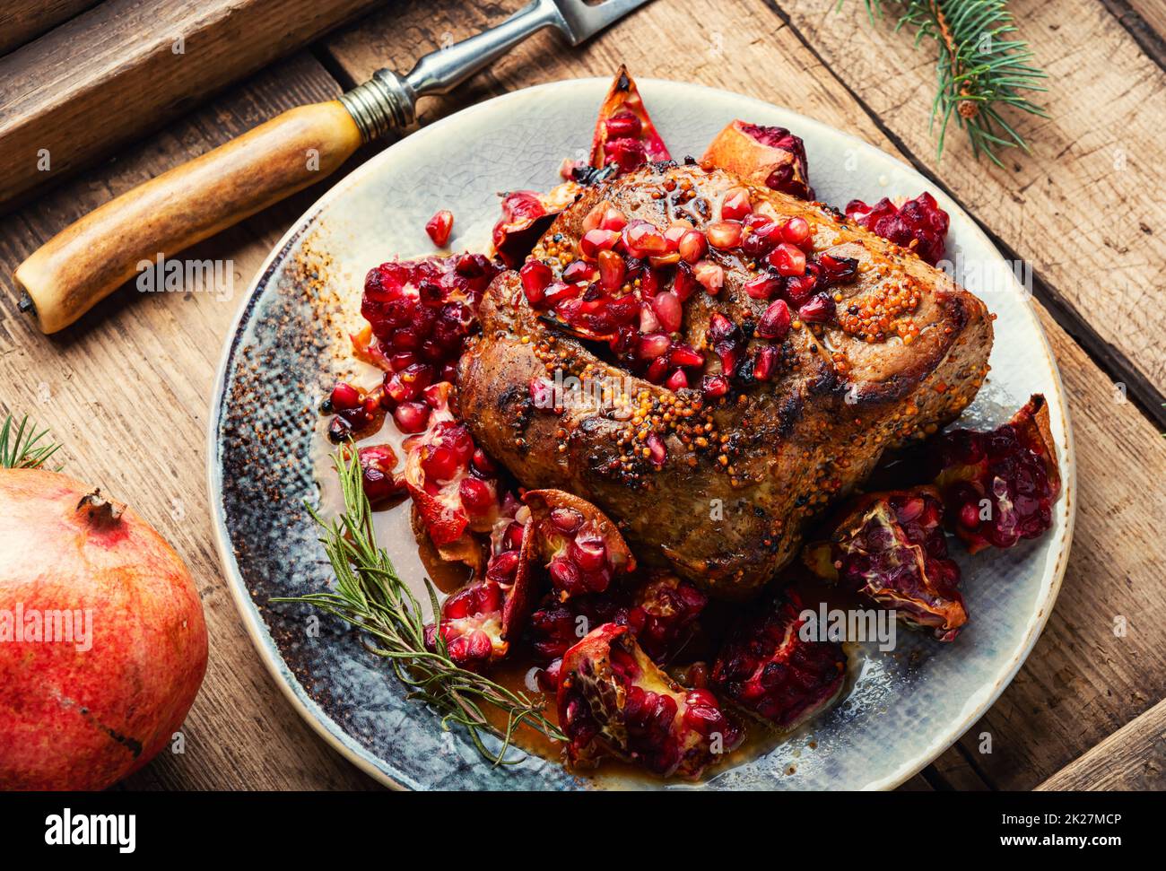 Fried juicy pork meat hi-res stock photography and images - Alamy