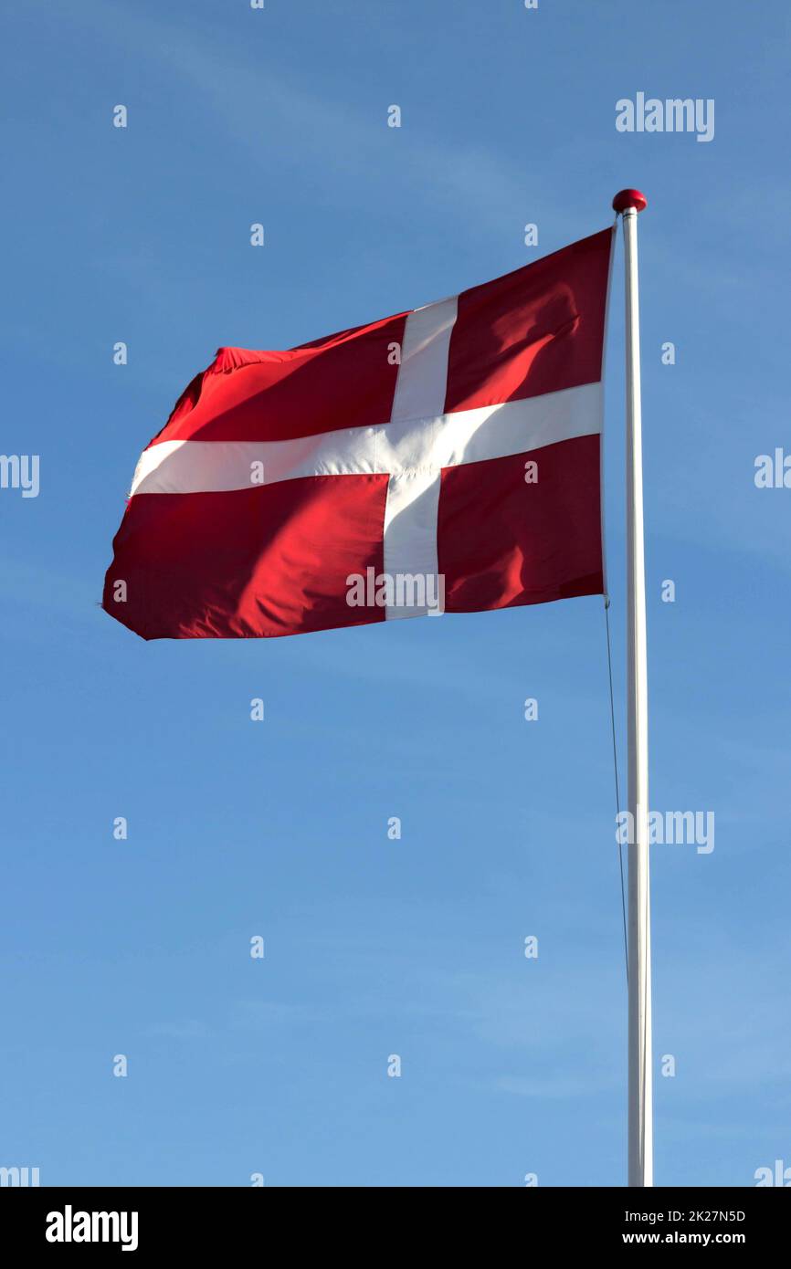 The Danish National Flag / Danebrog Stock Photo - Alamy