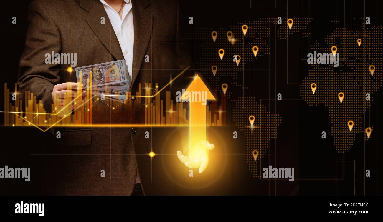 Sales increase chart hi-res stock photography and images - Alamy