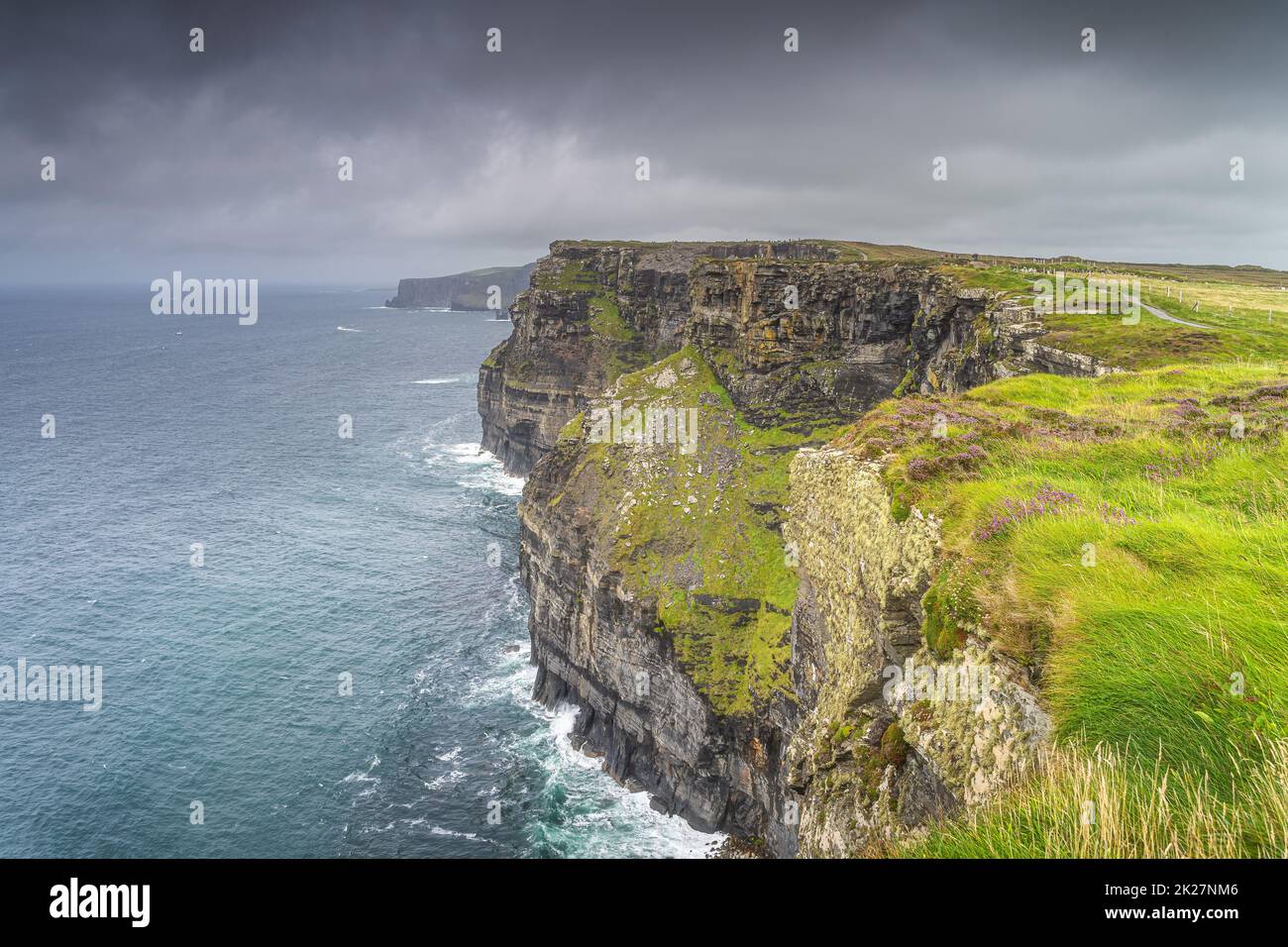 Dramatic storm sky over iconic Cliffs of Moher, Ireland Stock Photo - Alamy