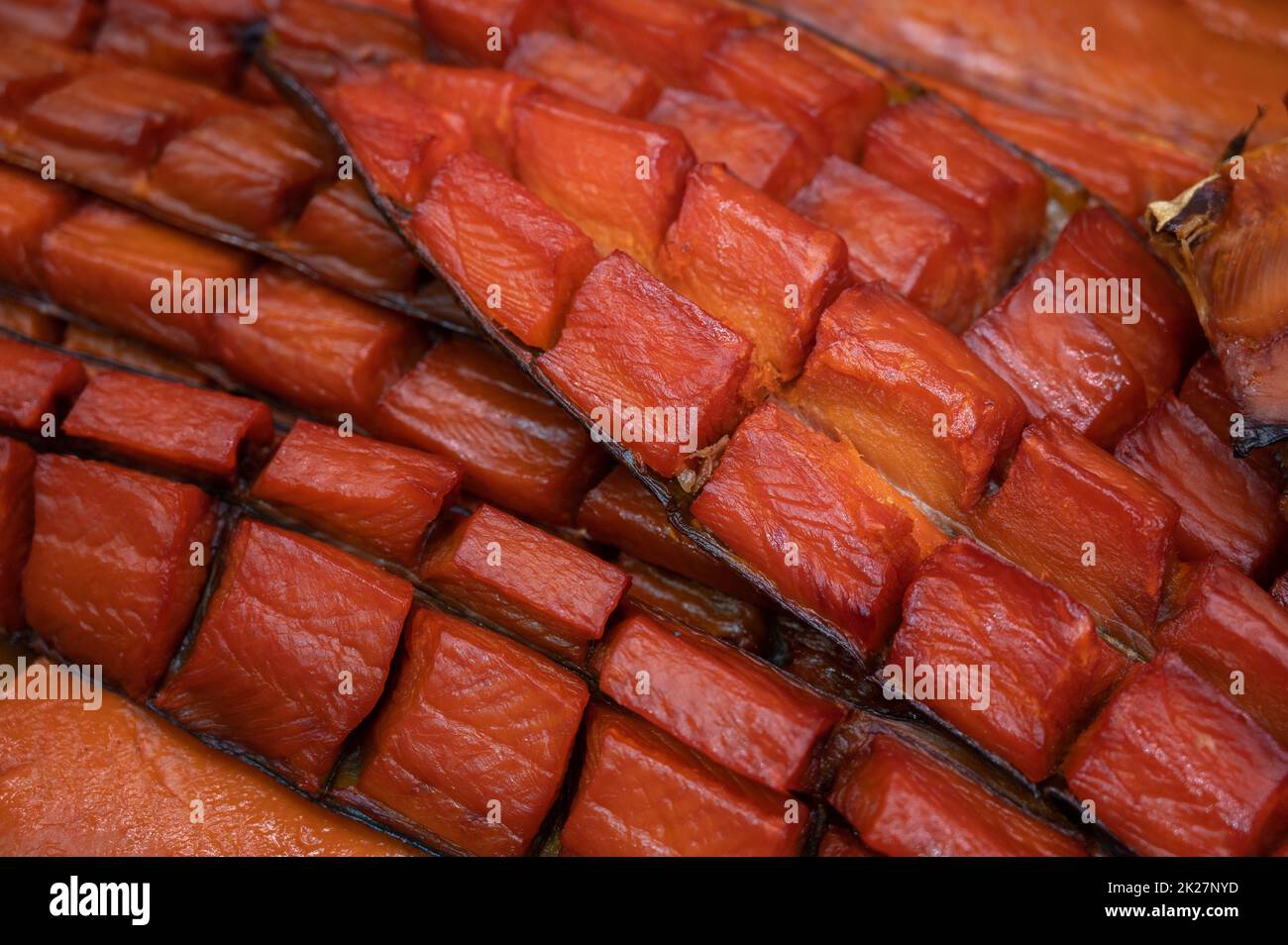 Various smoked fish products Stock Photo - Alamy