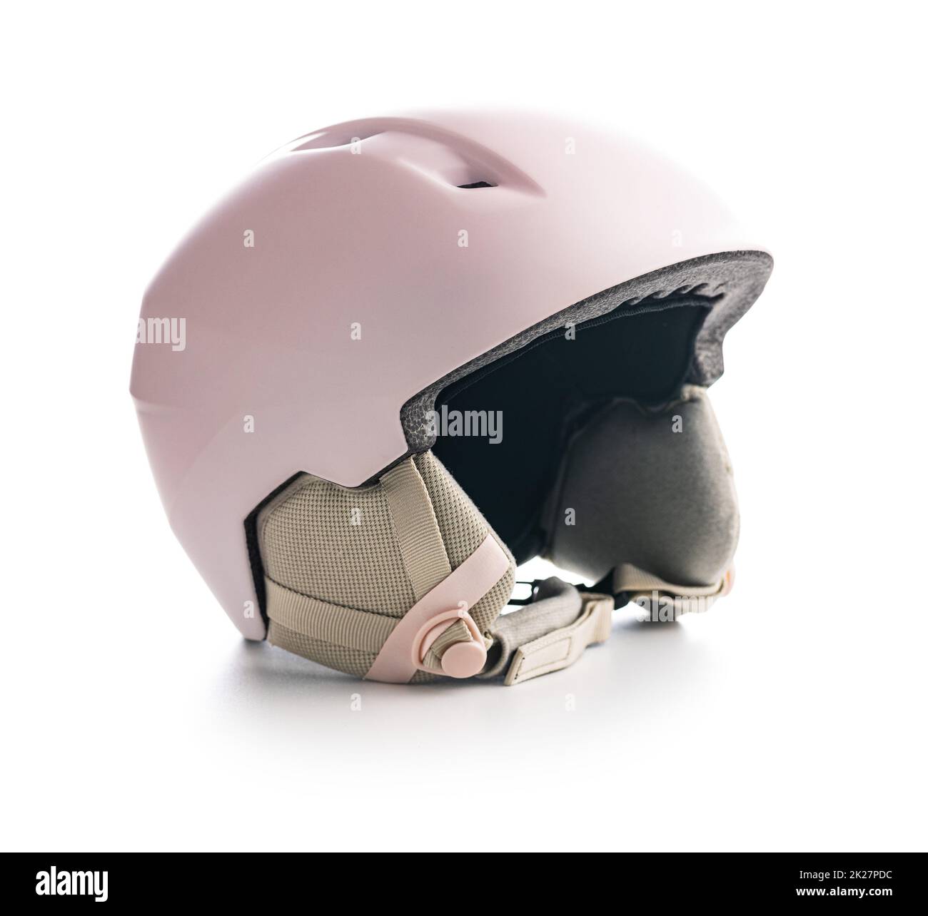Colorful ski helmet isolated on white background Stock Photo - Alamy