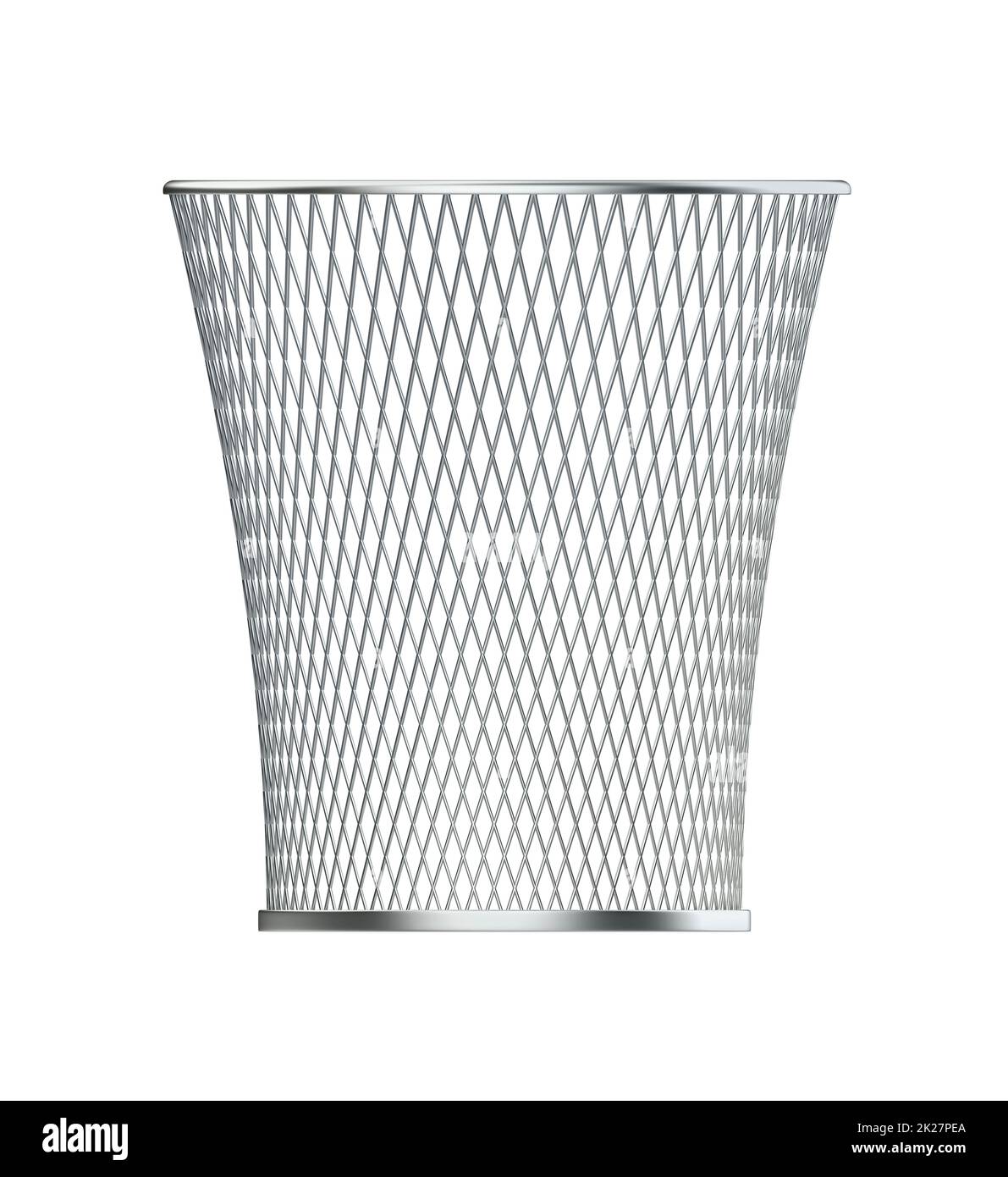 Empty wastepaper bin Cut Out Stock Images & Pictures - Alamy