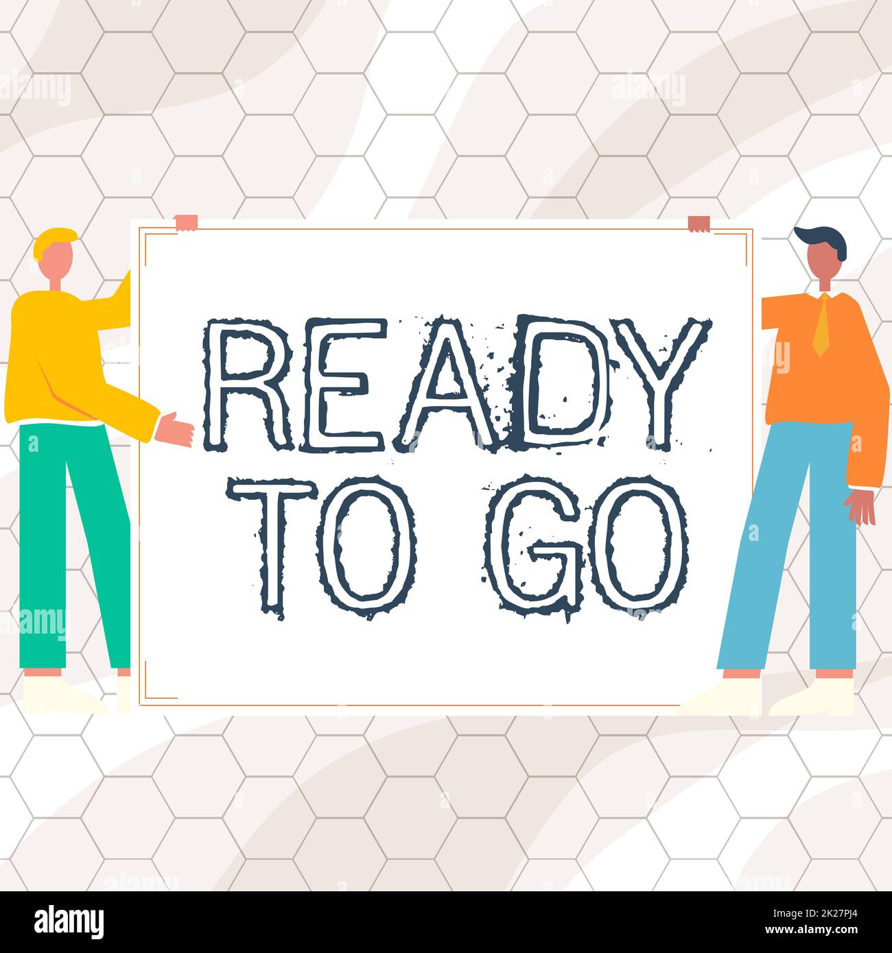 Conceptual caption Ready To Go. Business showcase prepared and suitable ...