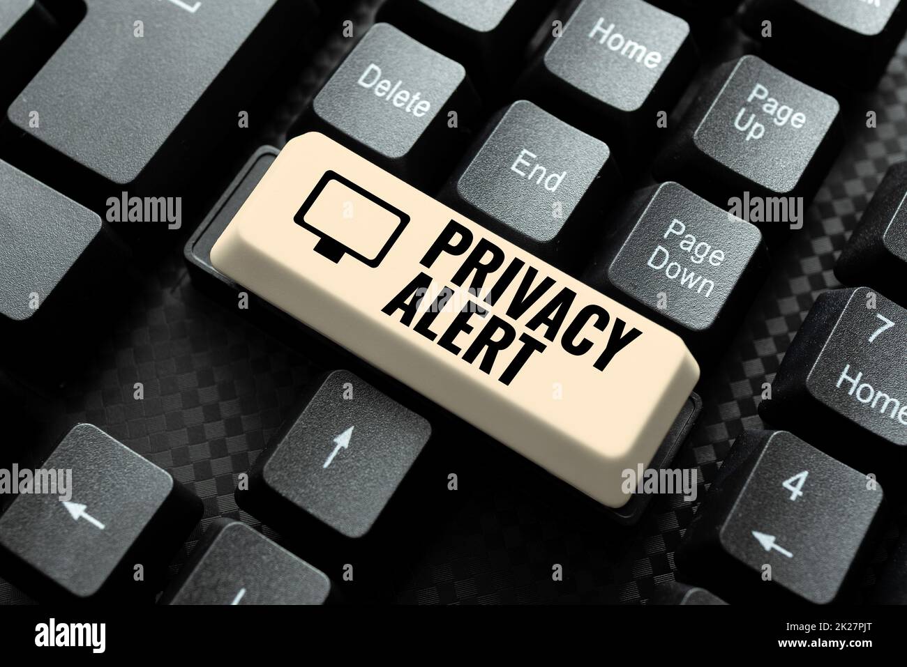 Inspiration showing sign Privacy Alert. Word Written on warns the user ...