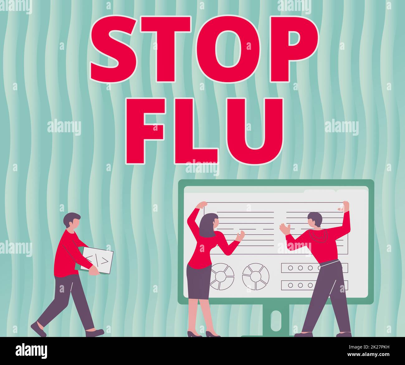 Handwriting text Stop Flu. Conceptual photo put an end of the viral ...