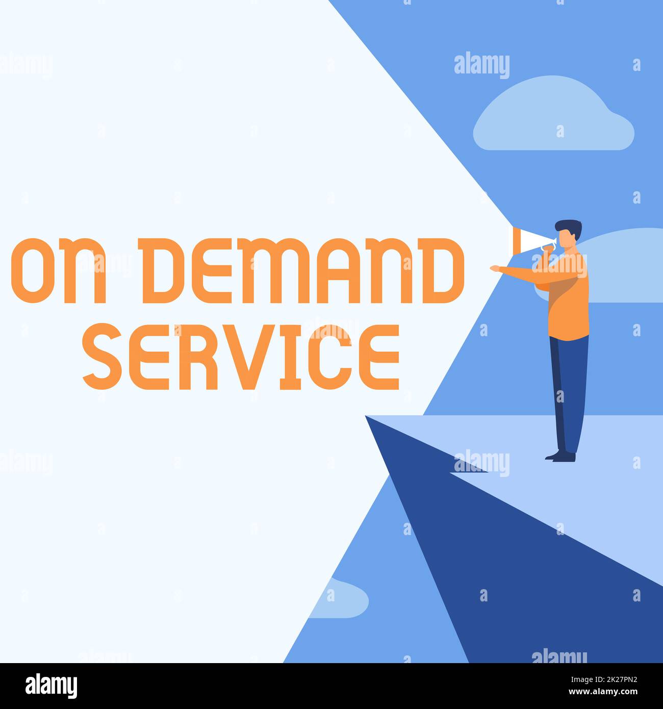 Inspiration showing sign On Demand Service. Business concept Allows ...