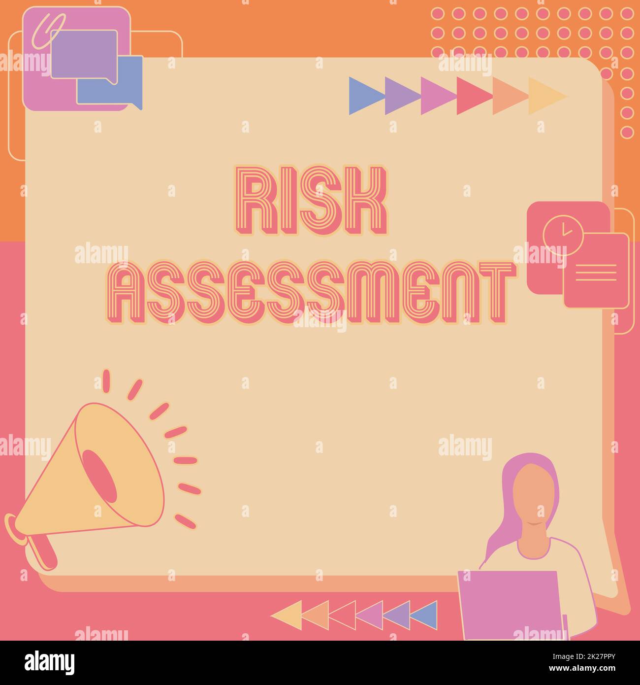 Inspiration showing sign Risk Assessment. Concept meaning estimation of ...