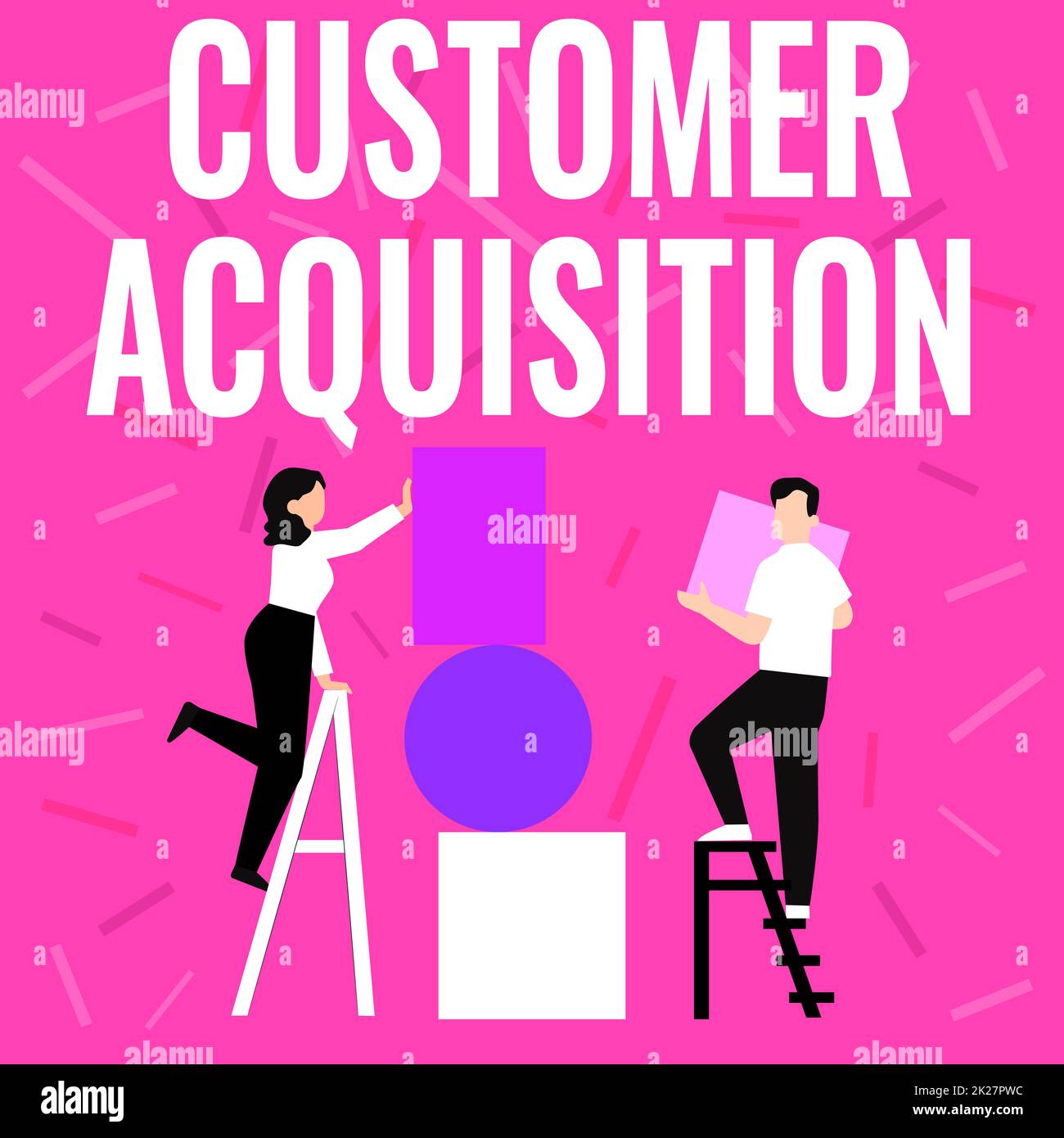 Text Sign Showing Customer Acquisition Business Idea It Refers To Gaining New Consumers To The