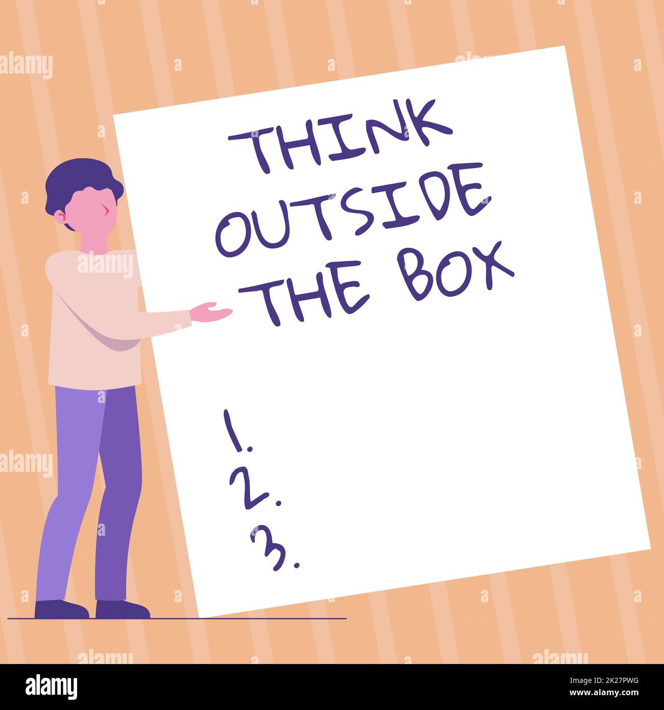Text showing inspiration Think Outside The Box. Business showcase Learn ...