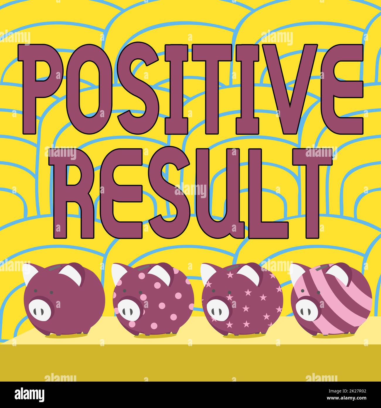 Text showing inspiration Positive Result. Word Written on shows that a ...