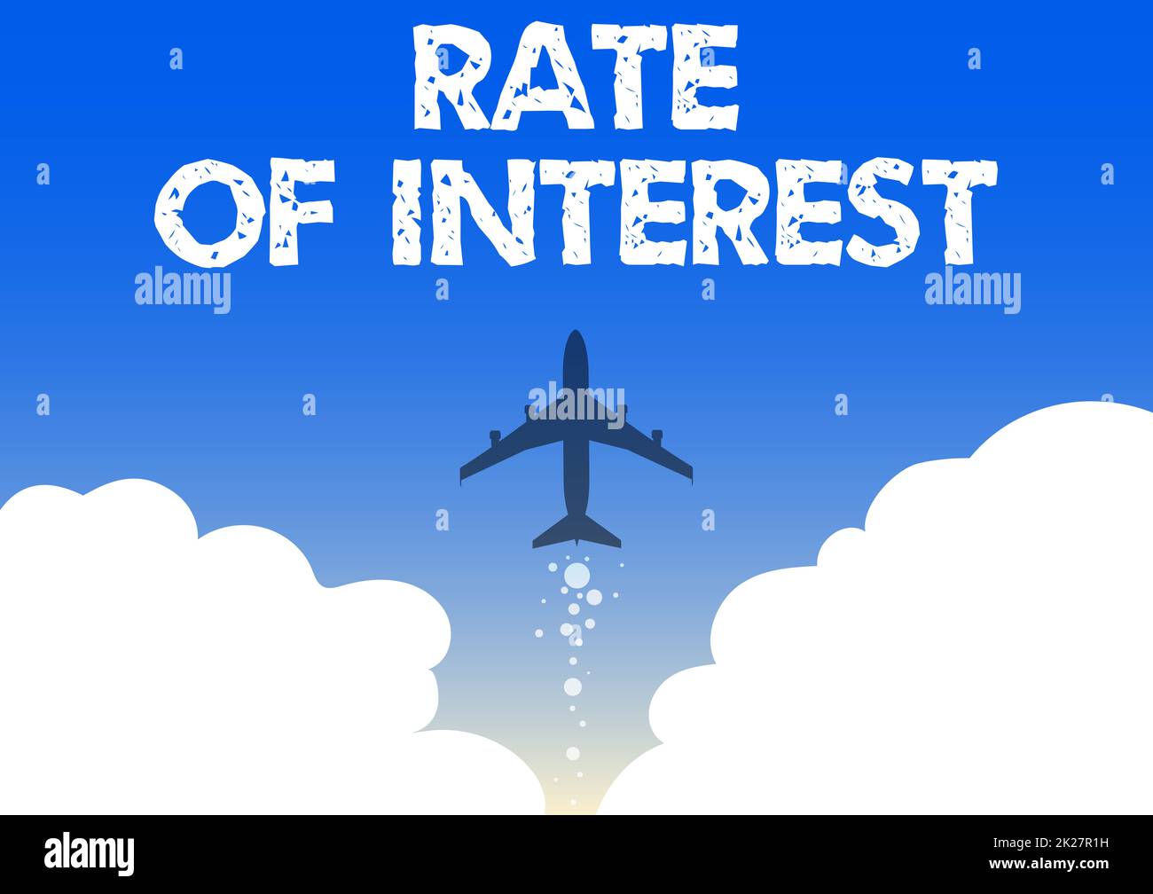 Conceptual display Rate Of Interest. Business showcase Percentage ...