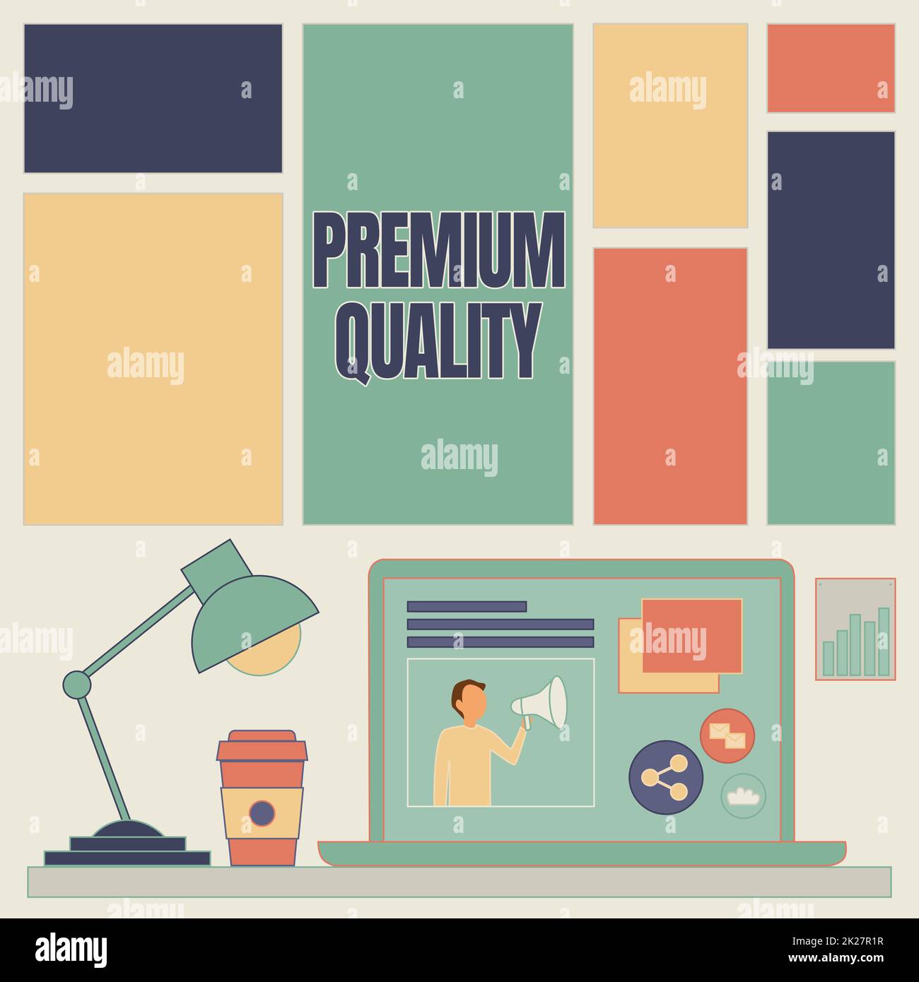 Conceptual display Premium Quality. Business approach something or ...