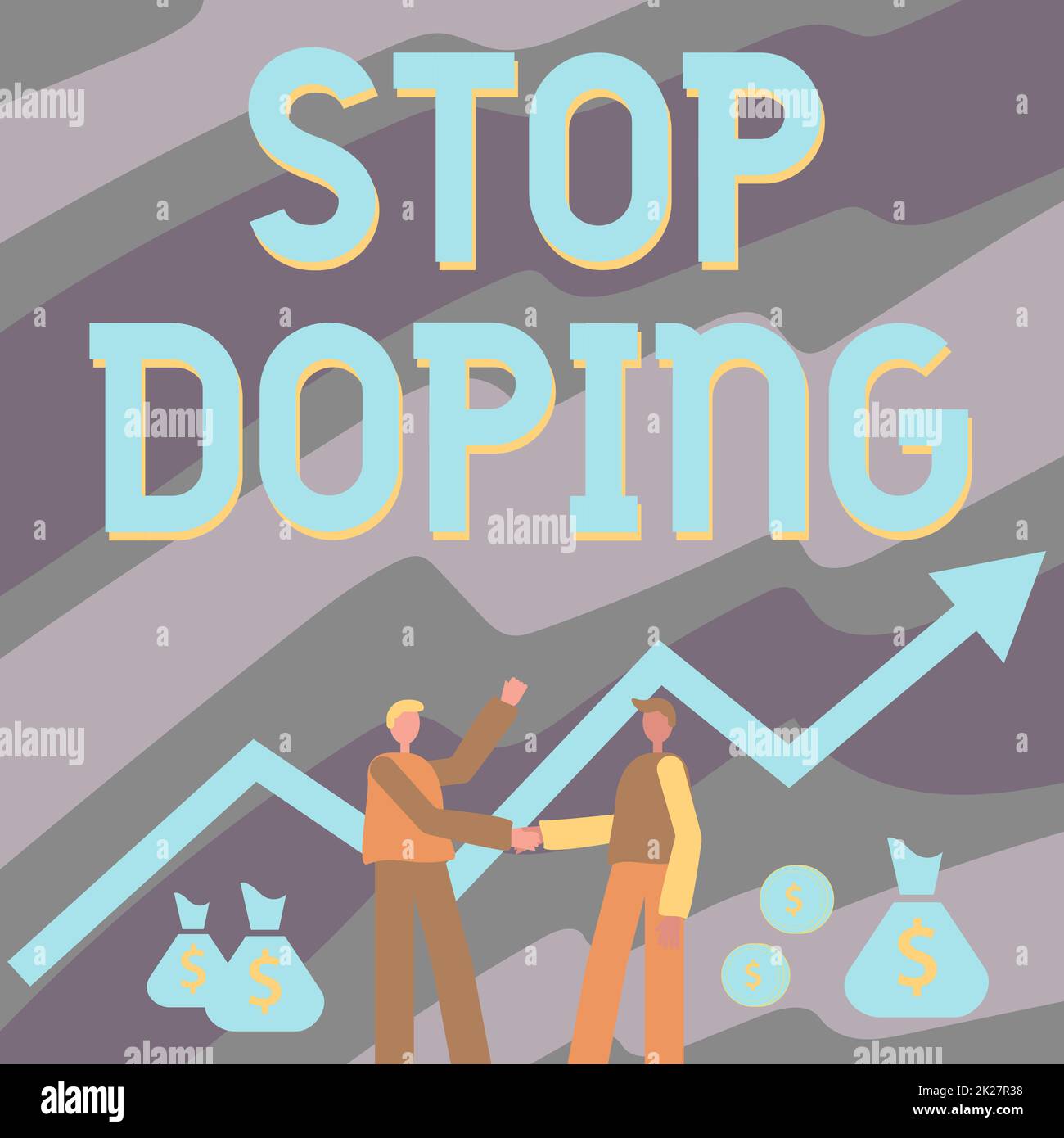 Conceptual display Stop Doping. Word for quit the use of banned ...