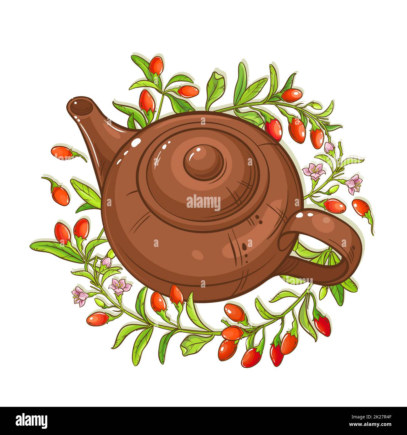 Tea fresh goji berries hi-res stock photography and images - Alamy