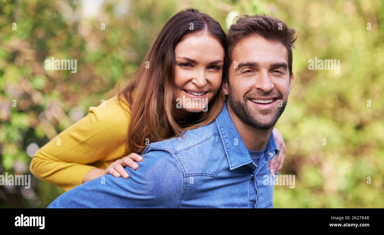 Hes the love of my life. an affectionate couple enjoying their time ...