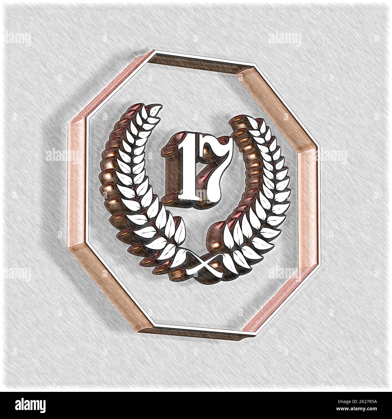 Number 17 Cut Out Stock Images & Pictures - Alamy