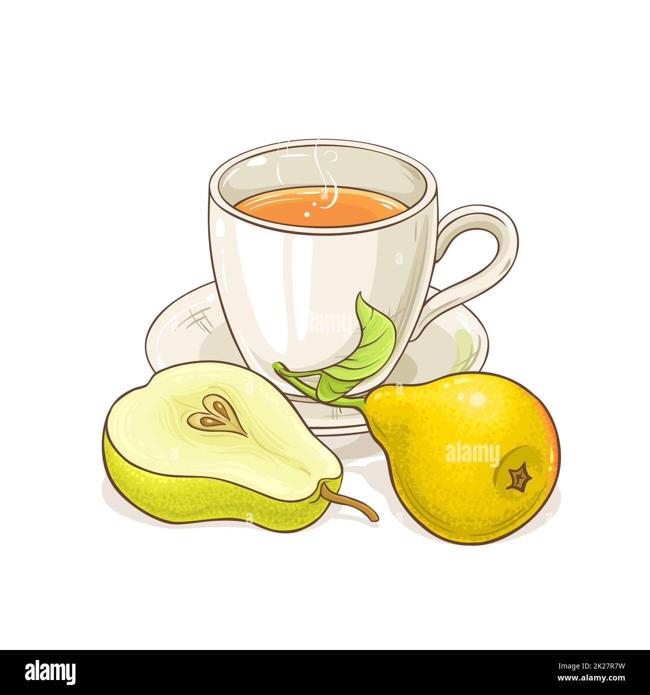 Pear fruit cartoon illustration hi-res stock photography and images - Alamy