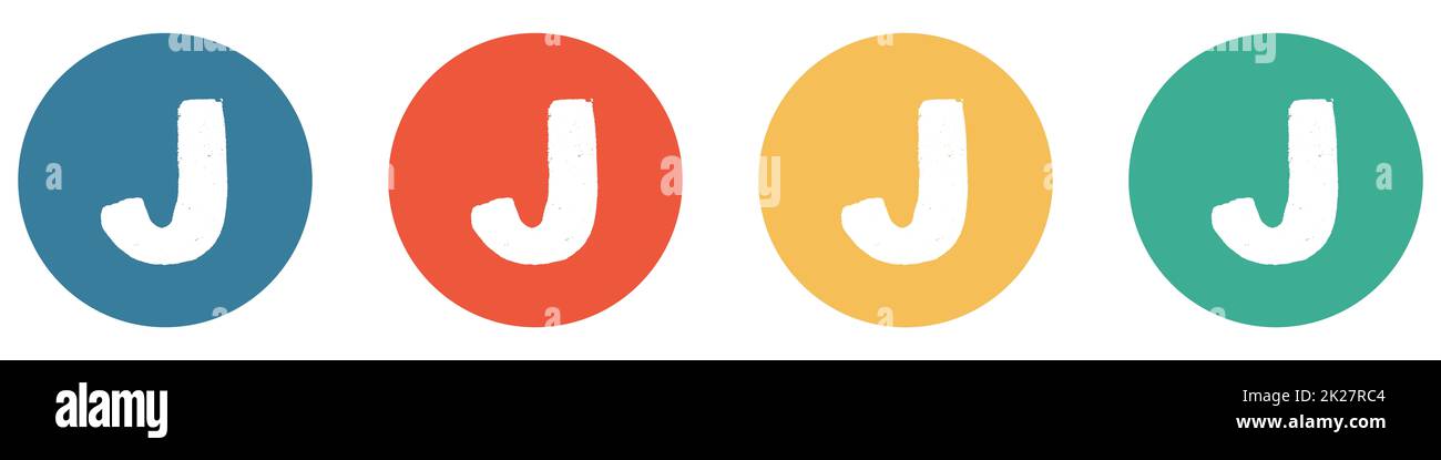 Hand lettering alphabet j hi-res stock photography and images - Alamy