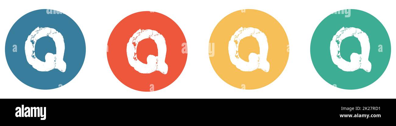 Letter q buttons hi-res stock photography and images - Alamy